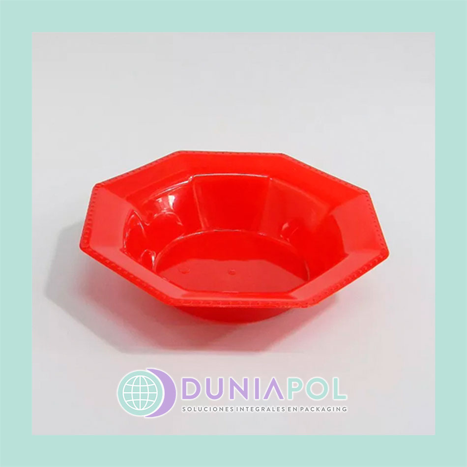 BOWL OCTOGONAL PLASTICO (x10) - Dunia Pol